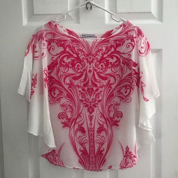 Body Central | Tops | White Sheer Tunic Top | Poshmark